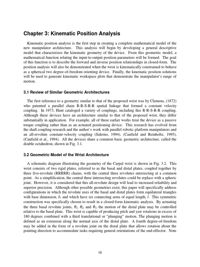 Chapter 3: Kinematic Position Analysis: 3.1 Review of Similar Geometric ...