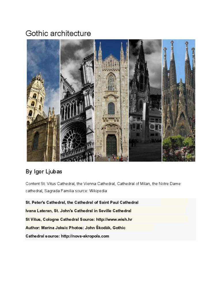 Gothic Architecture | PDF | Gothic Architecture | Cathedral