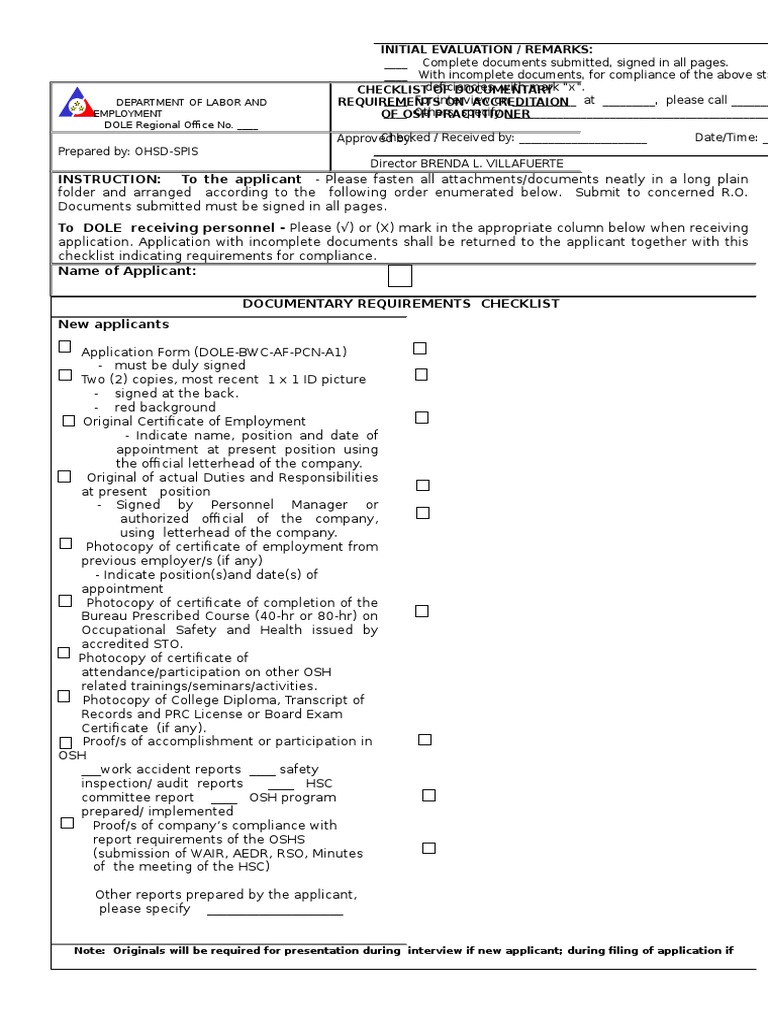 Accreditation Checklist - New Format109 | PDF | Government | Business