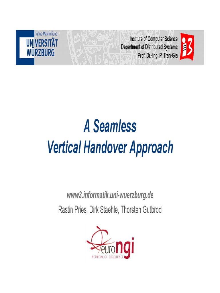 Handover Protocol-Methode | PDF | Wireless Lan | High Speed Packet Access