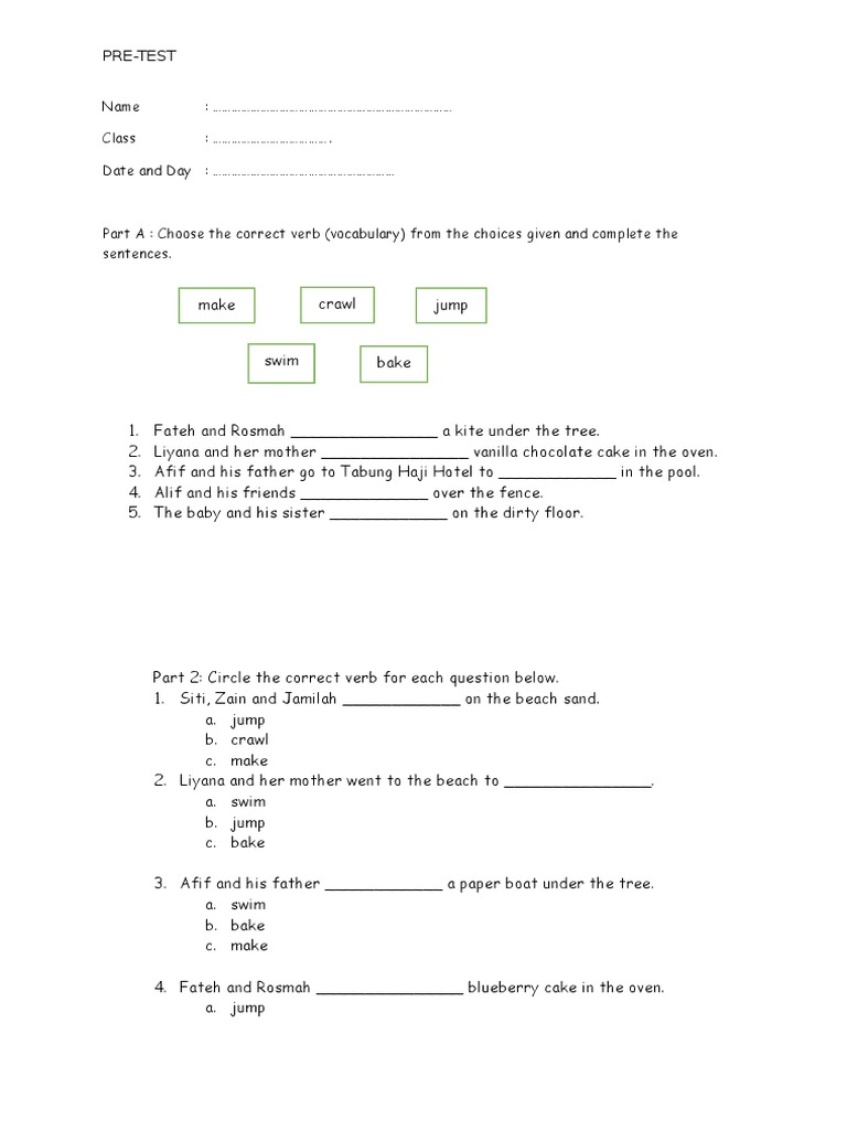 Name: Class: . Date and Day | PDF