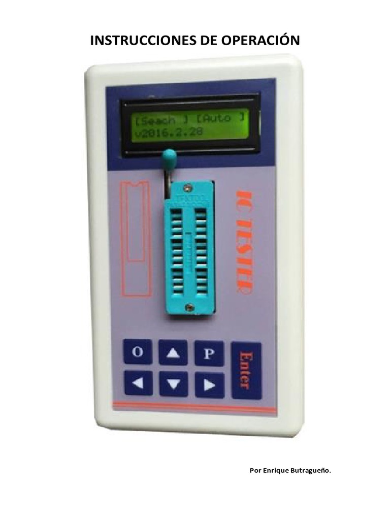 Ic Tester Manual Aliexpress Bangood Ebay Español | PDF | Transistor ...