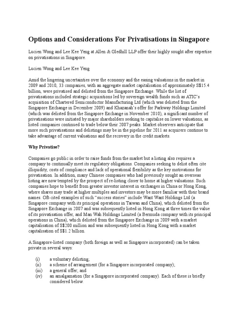 De Listing Alternatives | PDF | Offer And Acceptance | Consolidation ...