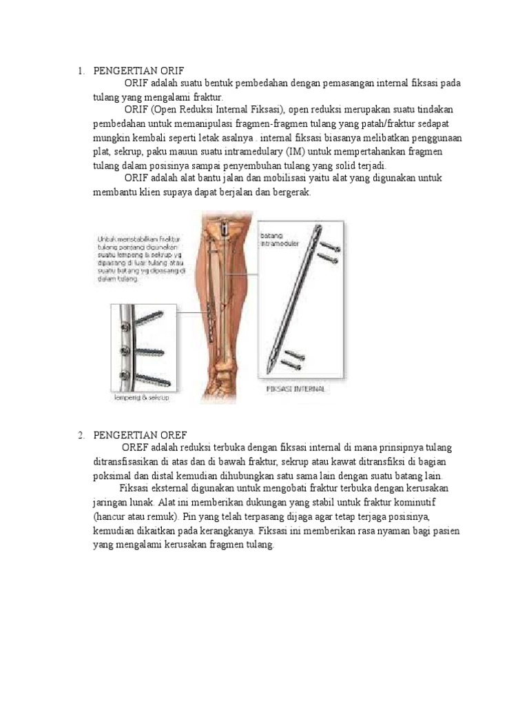 Prosedur ORIF dan OREF | PDF