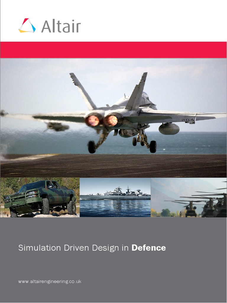 Altair Defence Brochure 17 Final | PDF | Simulation | Computational Fluid Dynamics