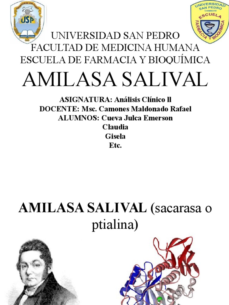 AMILASA SALIVAL (Sacarasa o Ptialina) | Virología | Microbiología ...