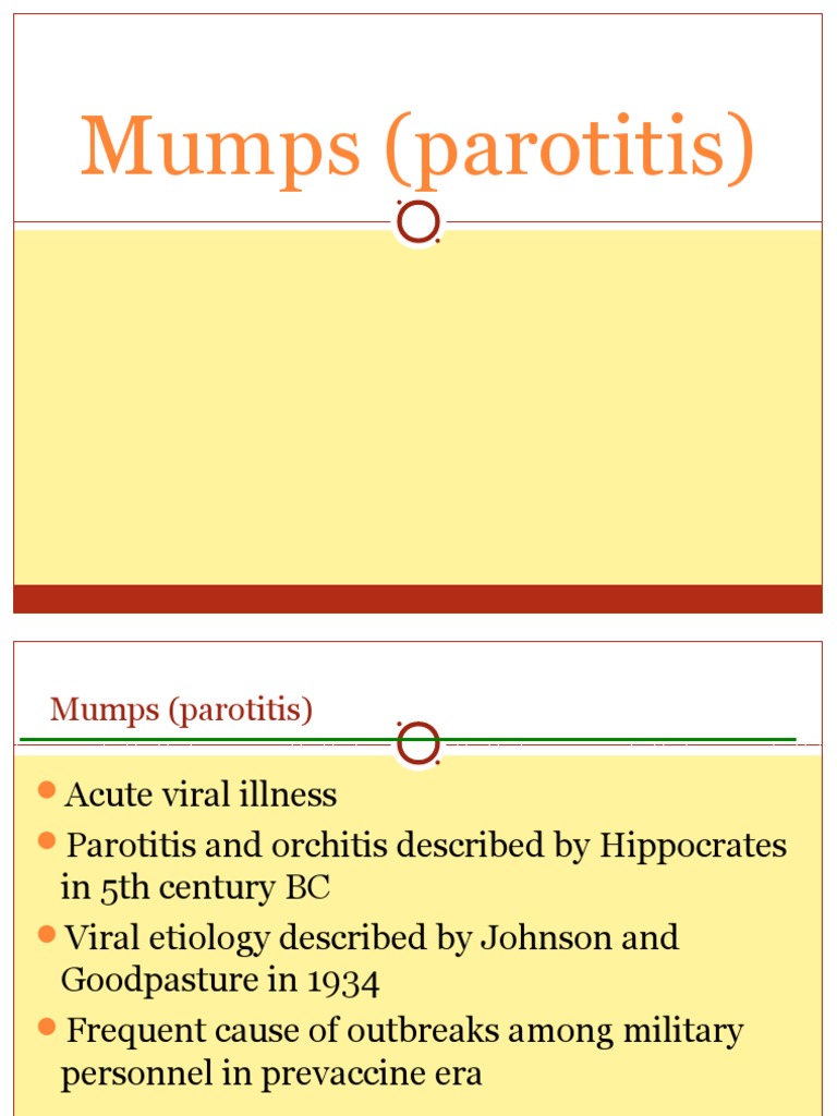 Mumps (Parotitis) | Viral Diseases | Medicine