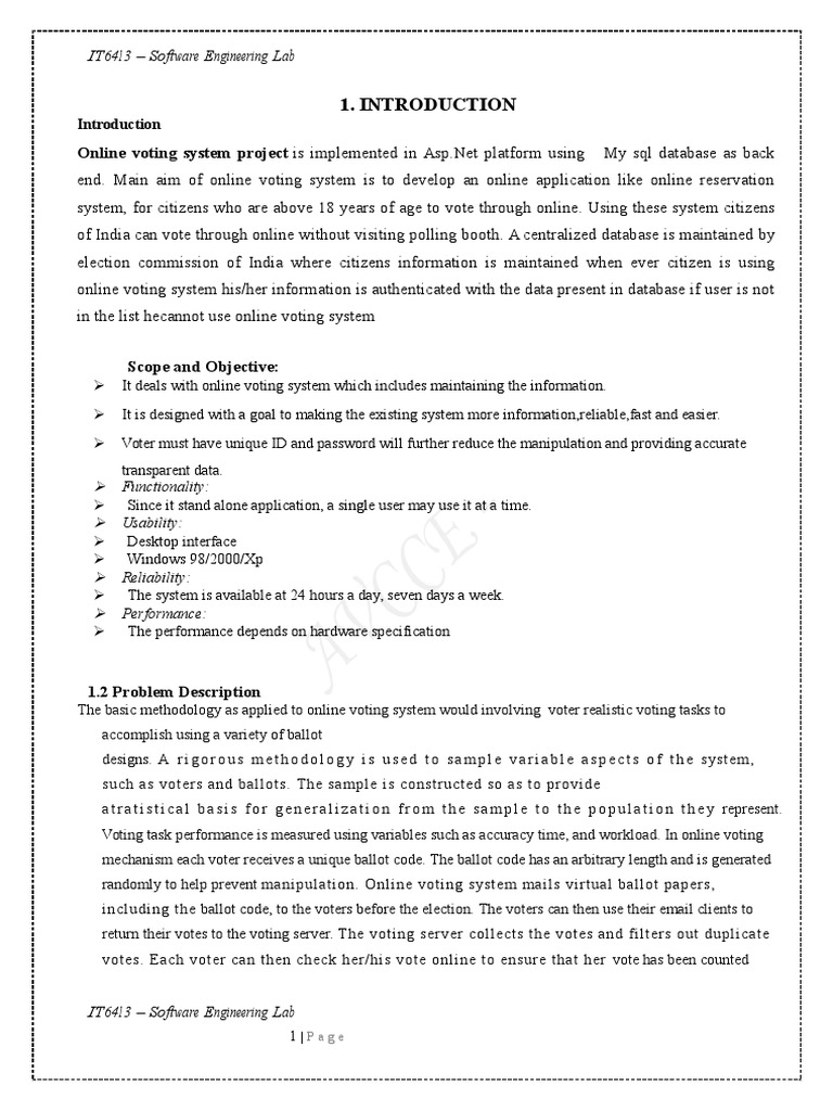 Class Diagram for Online Voting System | PDF | Unified Modeling ...