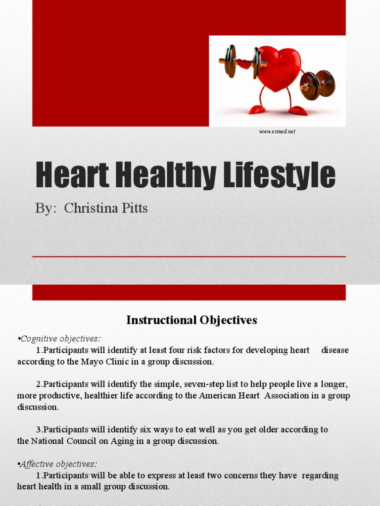 Heart Healthy Lifestyle Powerpoint | PDF | Cardiovascular Diseases ...