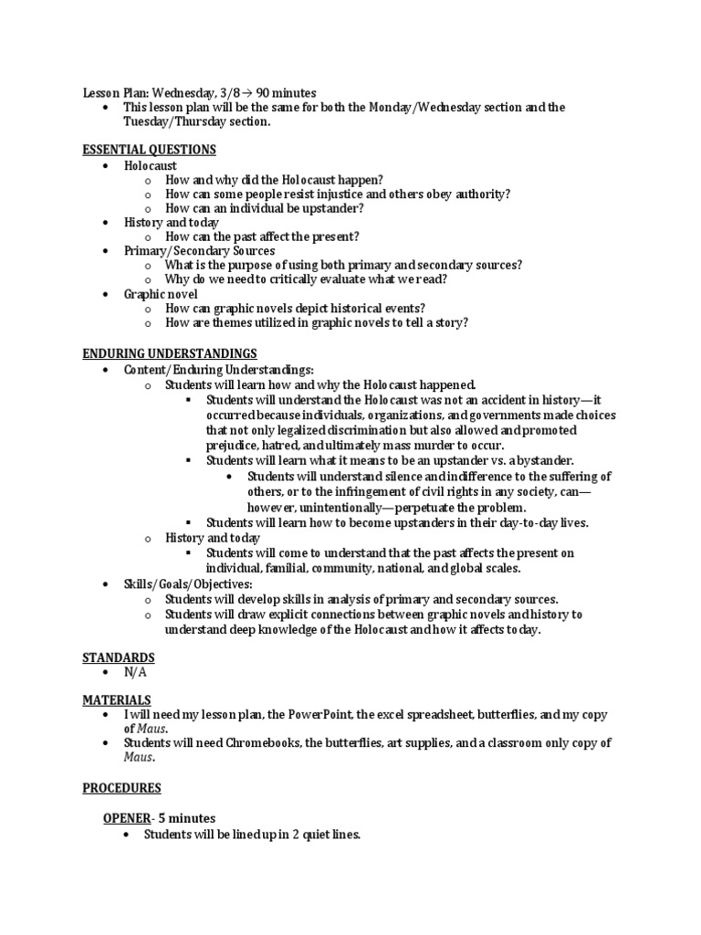 3 8 - Wednesday - Butterfly Lesson Plan | PDF | Lesson Plan | Pedagogy