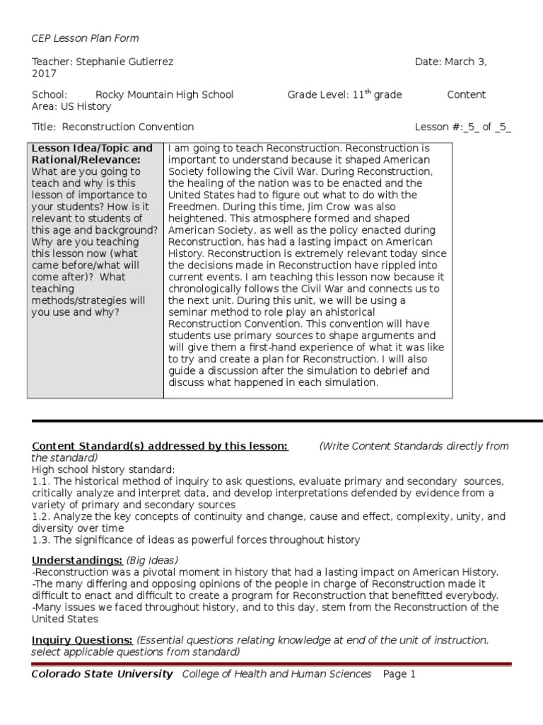 reconstruction lesson us history | Reconstruction Era | Educational ...