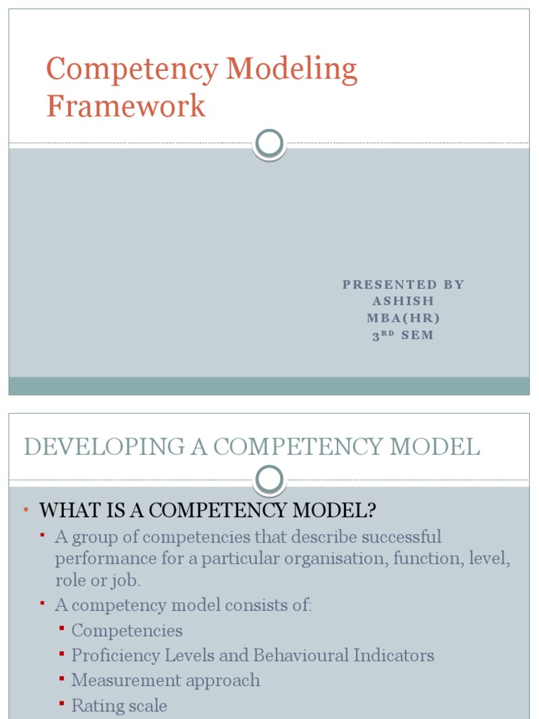 Competency Modeling Framework | Download Free PDF | Competence (Human ...