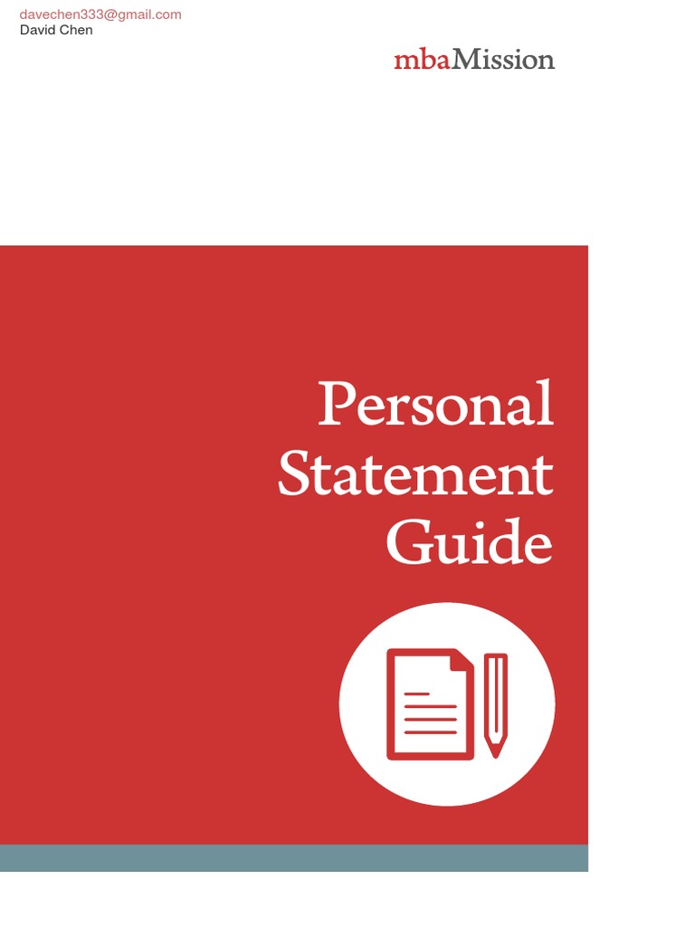 Personal Statement Guide | PDF | Entrepreneurship | Goal