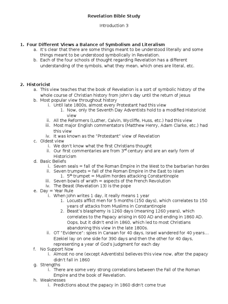 Revelation Notes 3 - Introduction 3