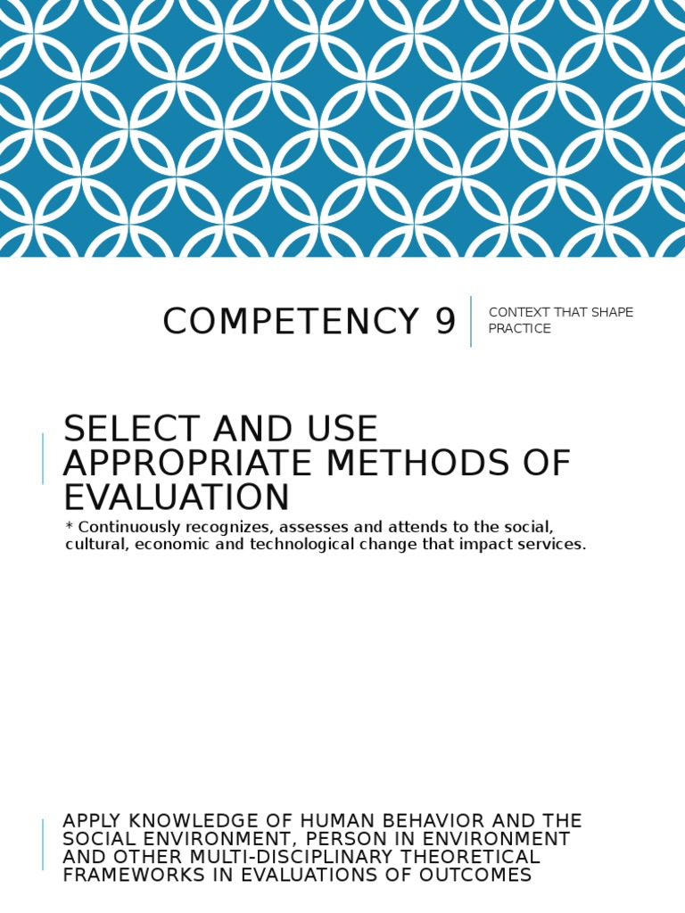 Competency 9 | PDF | Career & Growth | Business