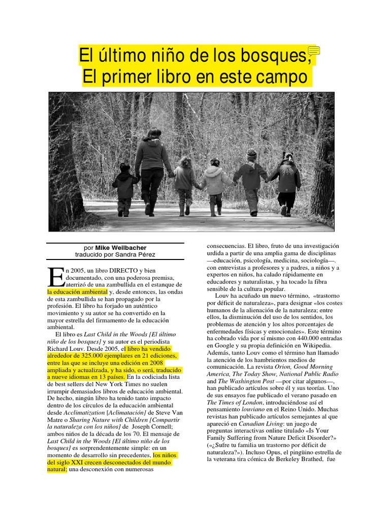 El Ultimo Nino Delos Bos Ques | PDF