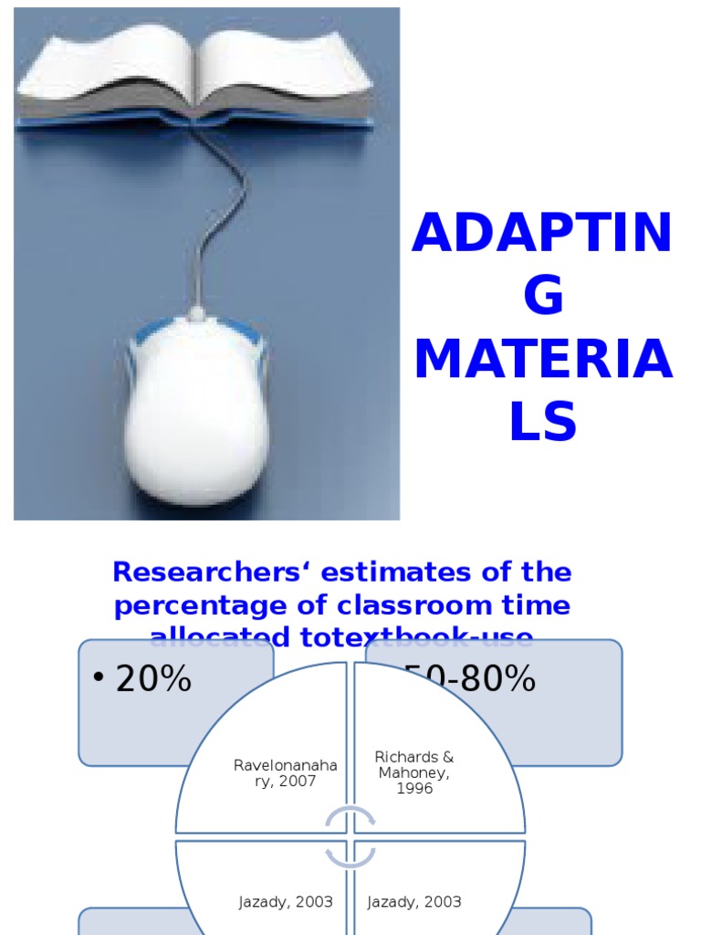 (S) Adapting Materials | PDF | Textbook | Learning Styles