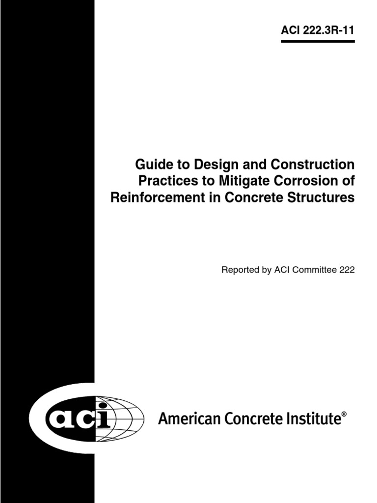 ACI 222.3R-11 - Guide To Desig PDF | PDF | Corrosion | Prestressed Concrete