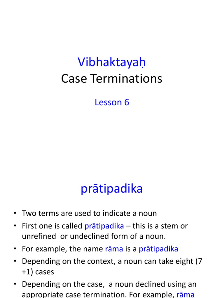 Vibhakti Sanskrit | PDF | Grammatical Gender | Grammatical Number