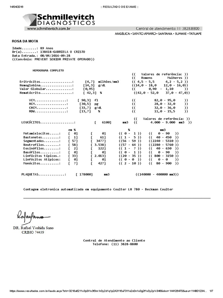 Resultado de Exame - PDF | PDF | Lipídio | Sistema cardiovascular