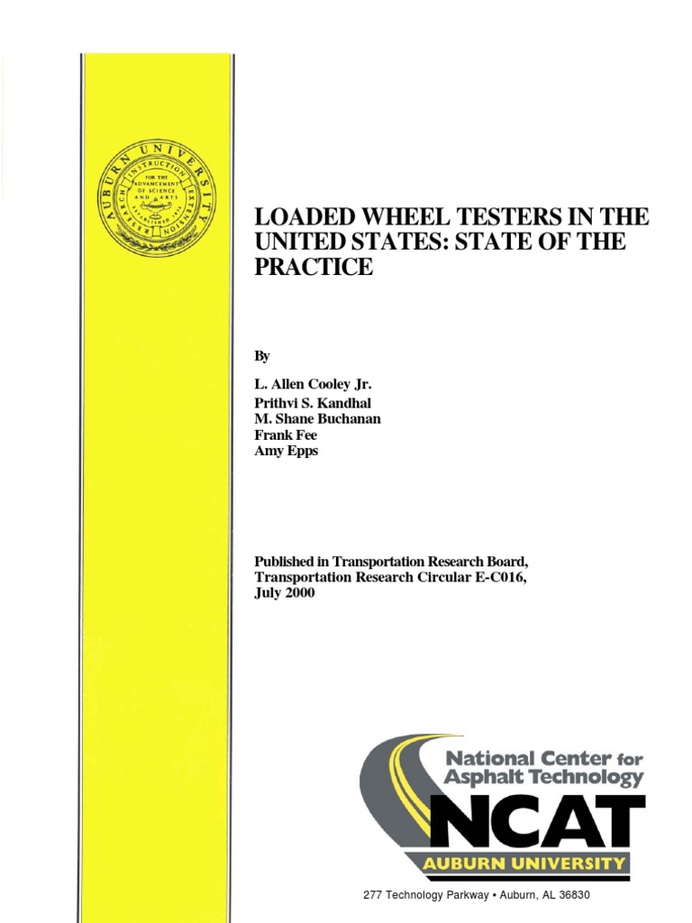 Loaded Wheel Testers in the U.S. | PDF | Road Surface | Deformation ...