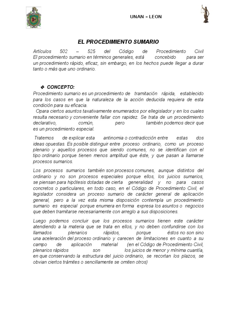 Proceso Sumario | PDF | Virtud | Instituciones sociales