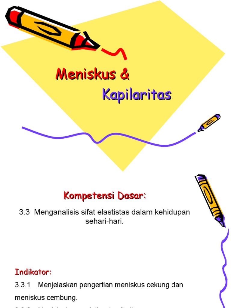 Meniskus & Kapilaritas | PDF