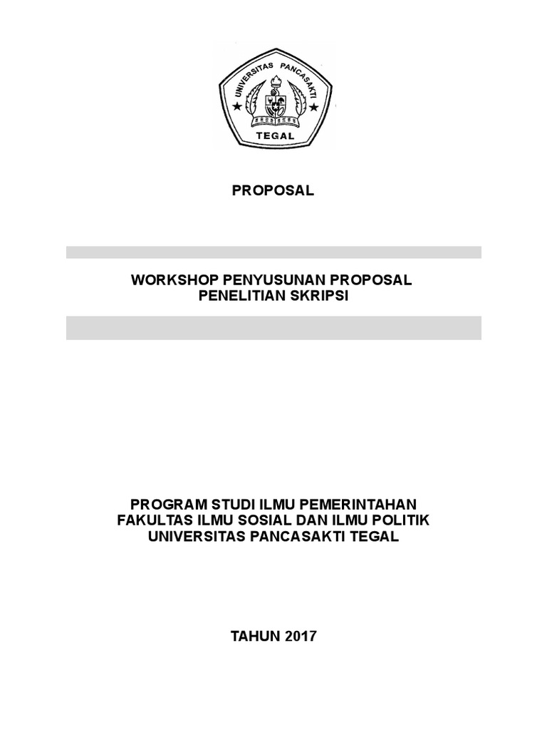 Proposal Workshop | PDF