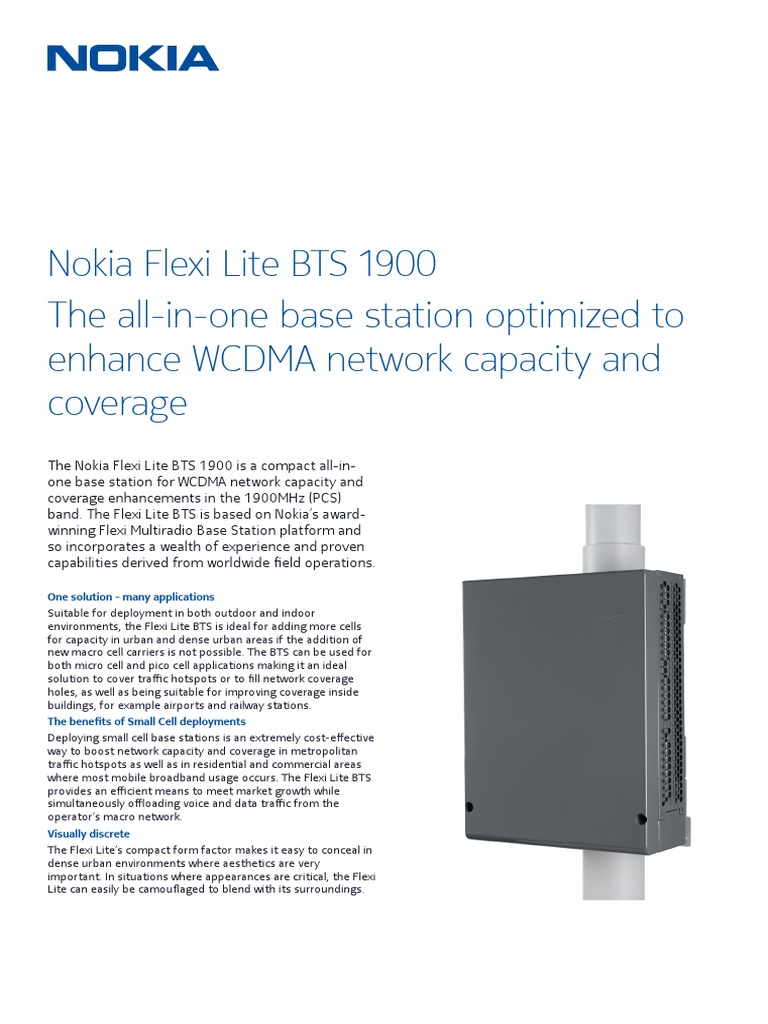 Nokia Flexi Lite 1900 BTS | PDF | High Speed Packet Access ...