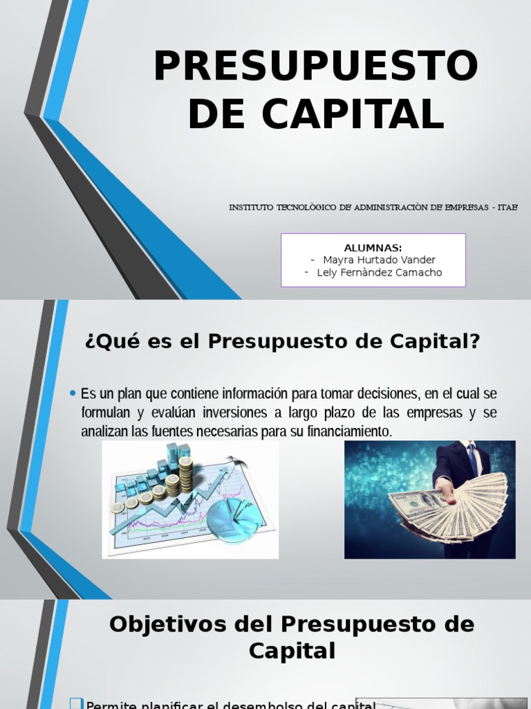 Presupuesto de Capital | PDF | Presupuesto | Economias