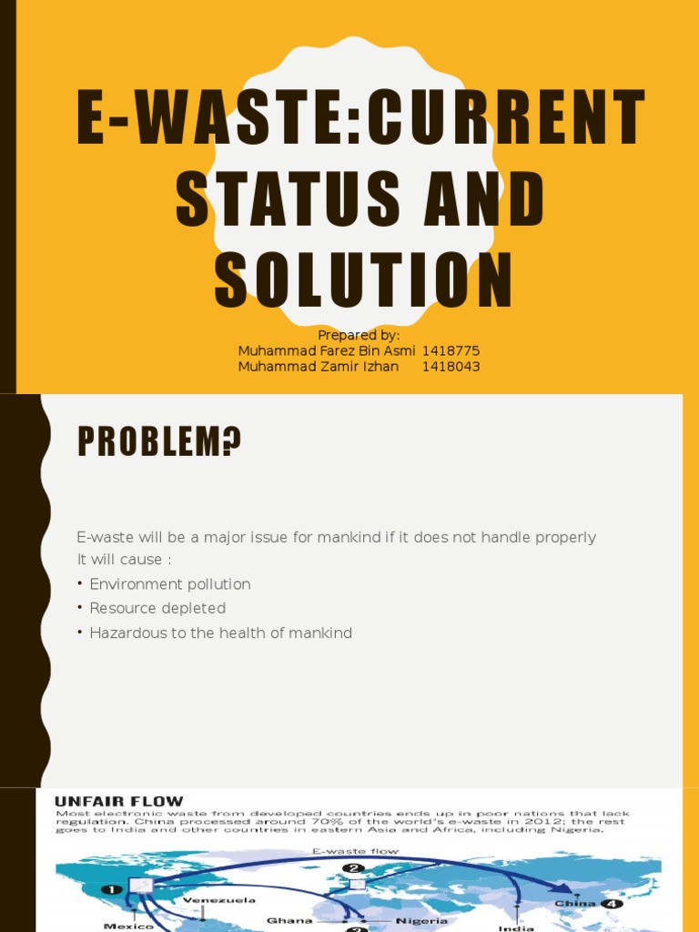 E Waste | PDF | Electronic Waste | Economy And The Environment