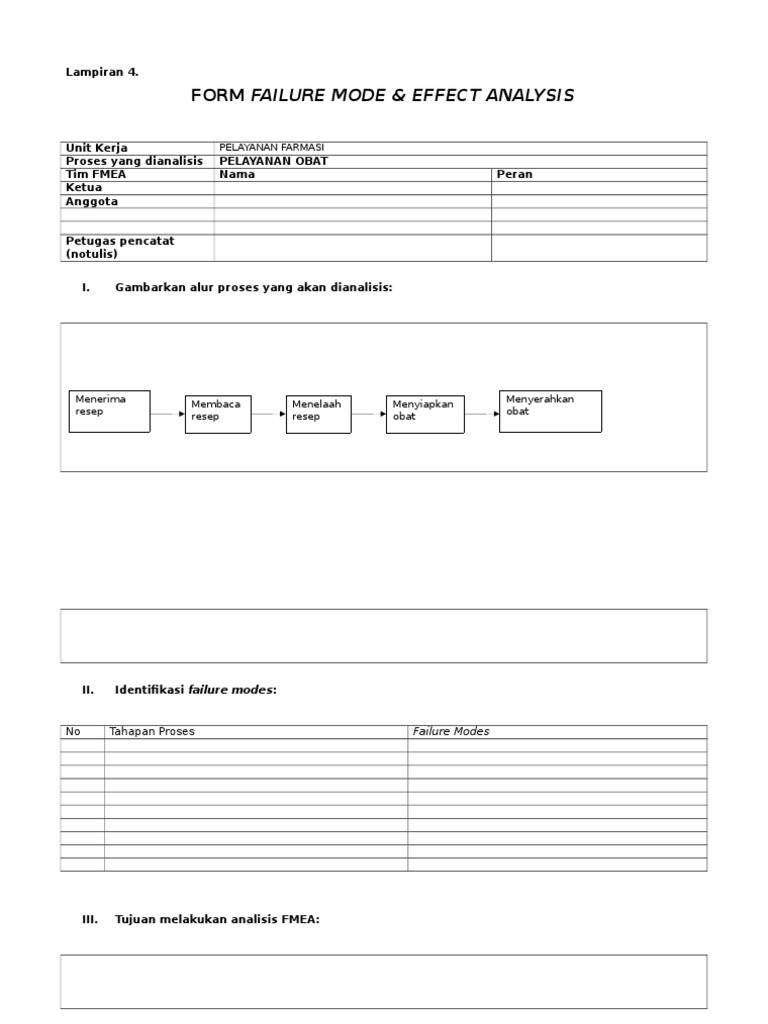 Contoh Form Failure Mode - 1 | PDF