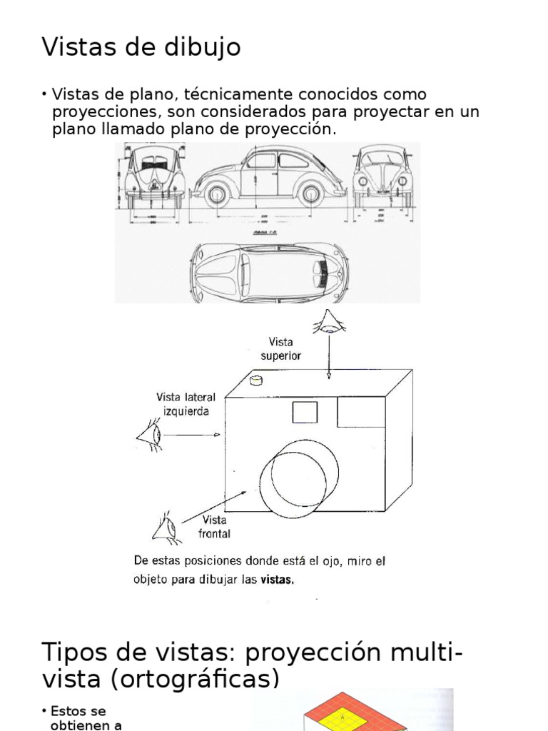 Tipos de Vistas en Dibujo Técnico | PDF