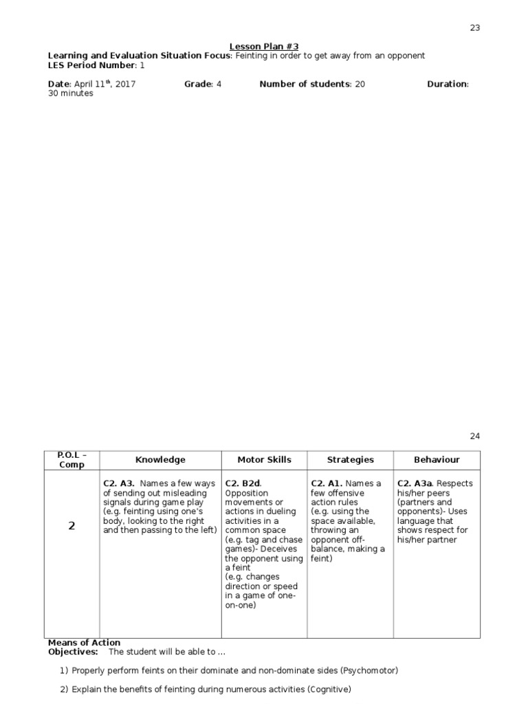 Lesson Plan Grade 4 | PDF | Lesson Plan | Cognition
