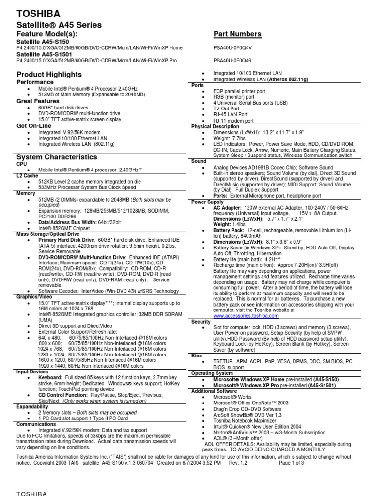 Toshiba Manual | PDF | Cd Rom | Personal Computers