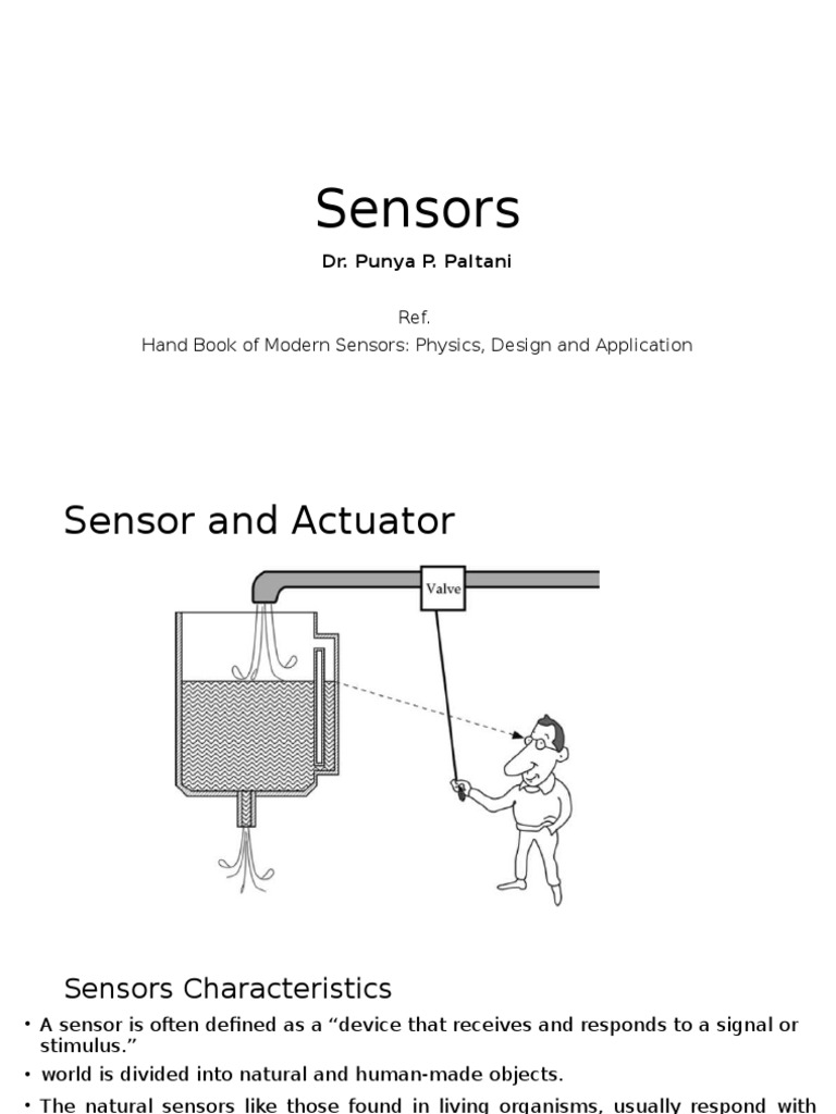 Sensors: Ref. Hand Book of Modern Sensors: Physics, Design and ...