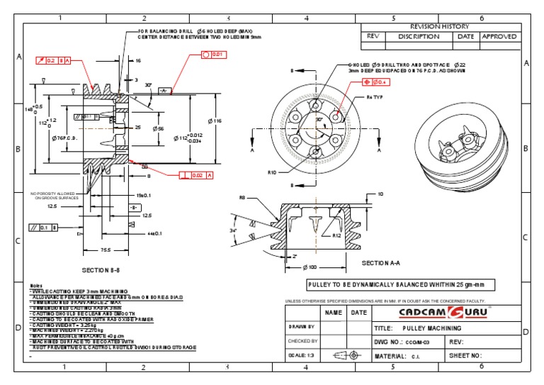$pulley Machining | PDF | Industrial Processes | Metalworking