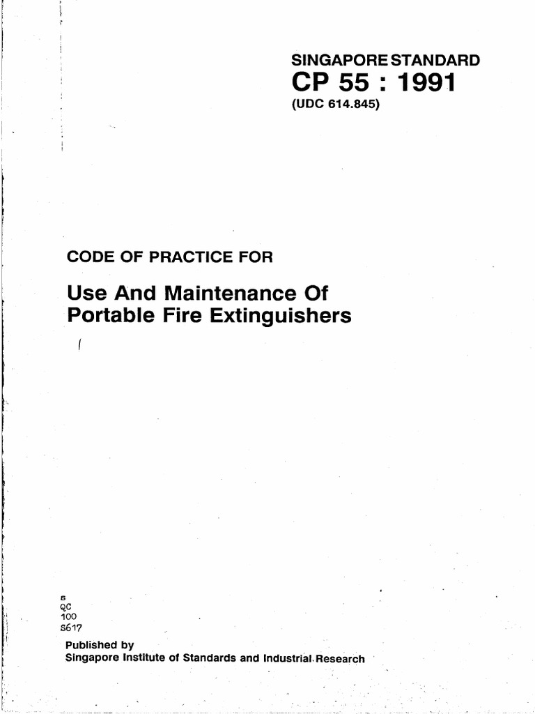 CP 55 (Fire Extinguishers) | PDF
