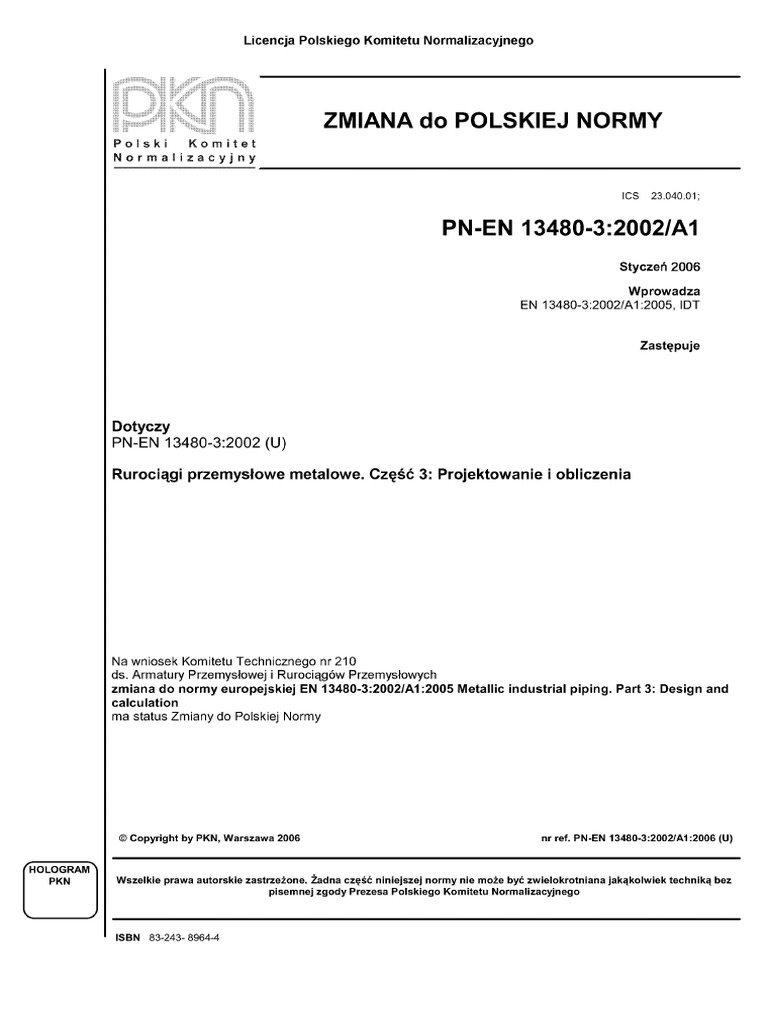 PN en 13480 3 2002 A1 2006 U | PDF