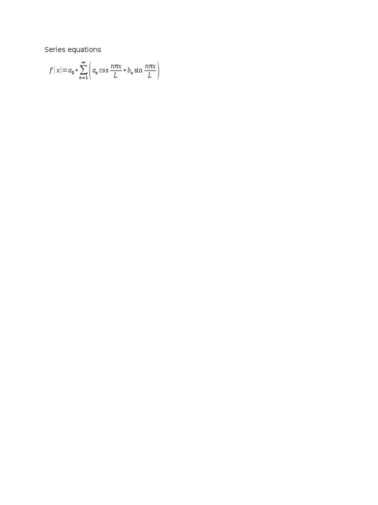Series Equations | PDF