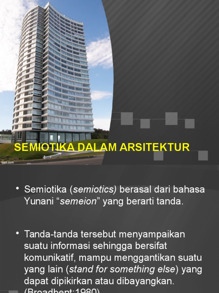 Semiotika Dalam Arsitektur | PDF