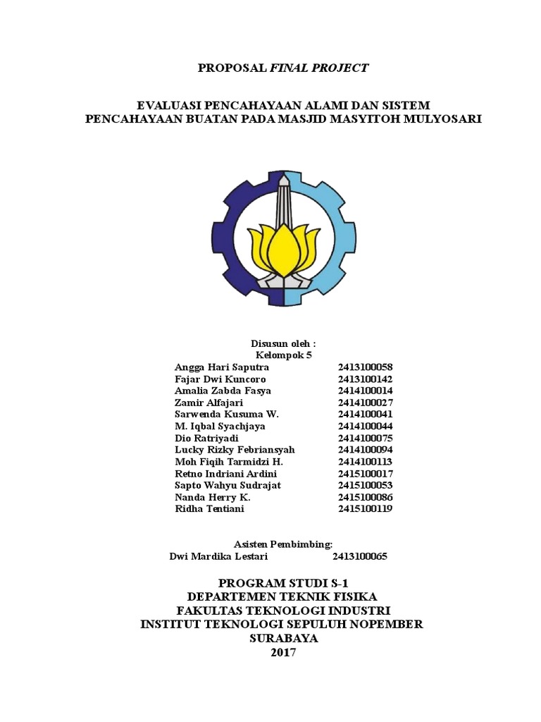 Evaluasi Pencahayaan Masjid Masyitoh | PDF