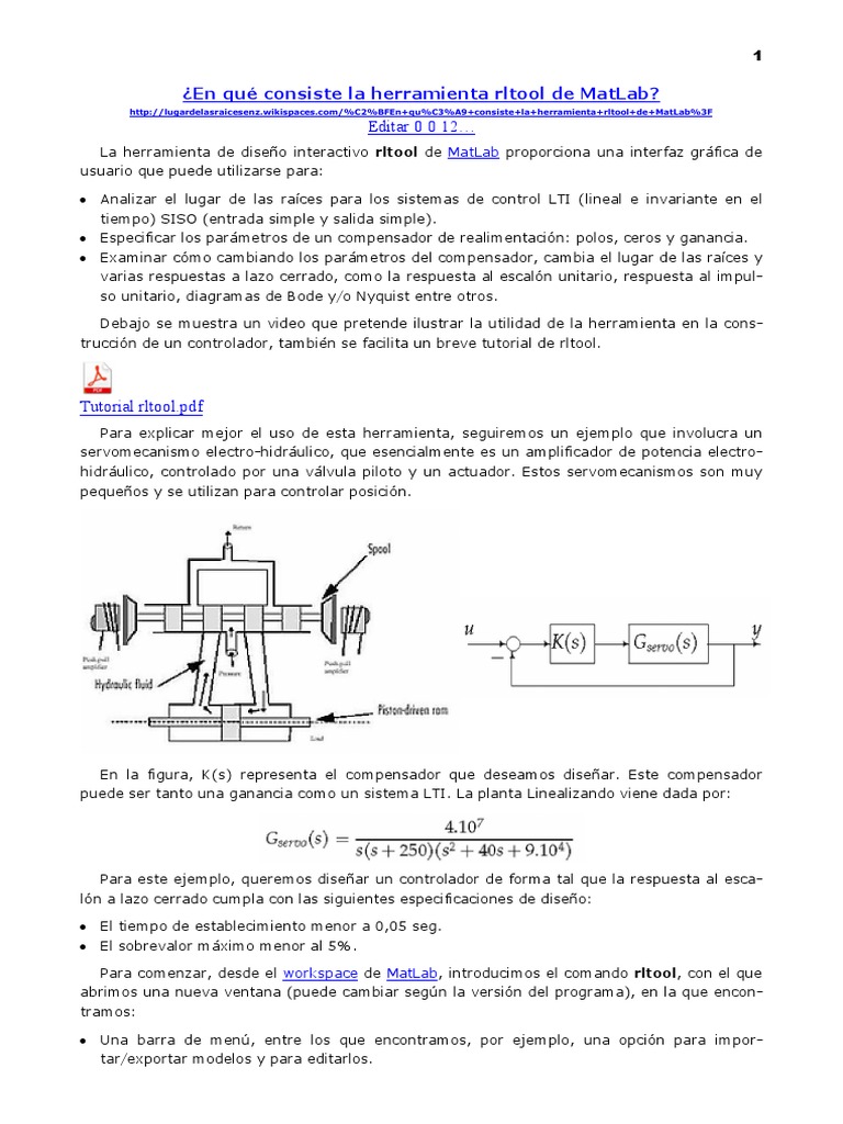 Herramienta Rltool de MatLab PDF | PDF | Ventana (informática) | Point ...