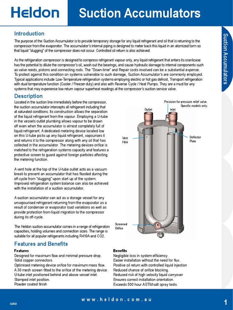 Accumulators | Gas Compressor | Refrigeration