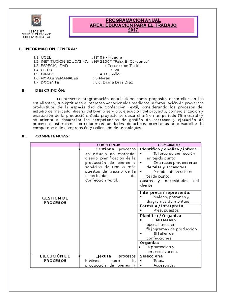 Programacion Cuarto Año Taller - Listo 2017 | Descargar gratis PDF ...