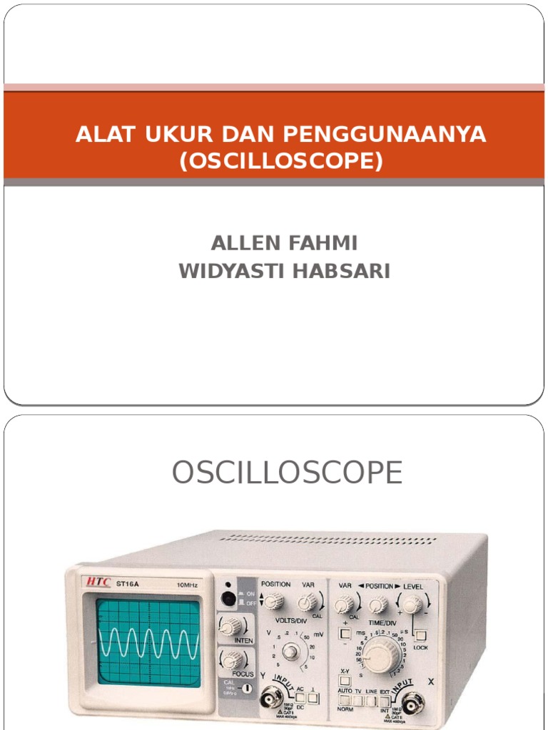 Alat Ukur Dan Penggunaanya Oscilloscope | PDF