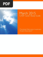 CAIA Sample Questions & Exercises | PDF | Beta (Finance) | Investment Fund