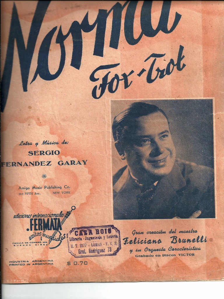 Piano Norma - Fox - Trot - S.fgaray | PDF | Entretenimiento (general ...