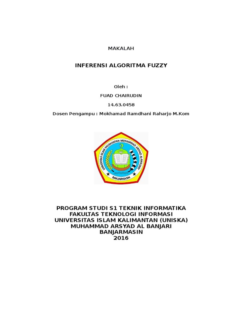Inferensi Algoritma Fuzzy | PDF