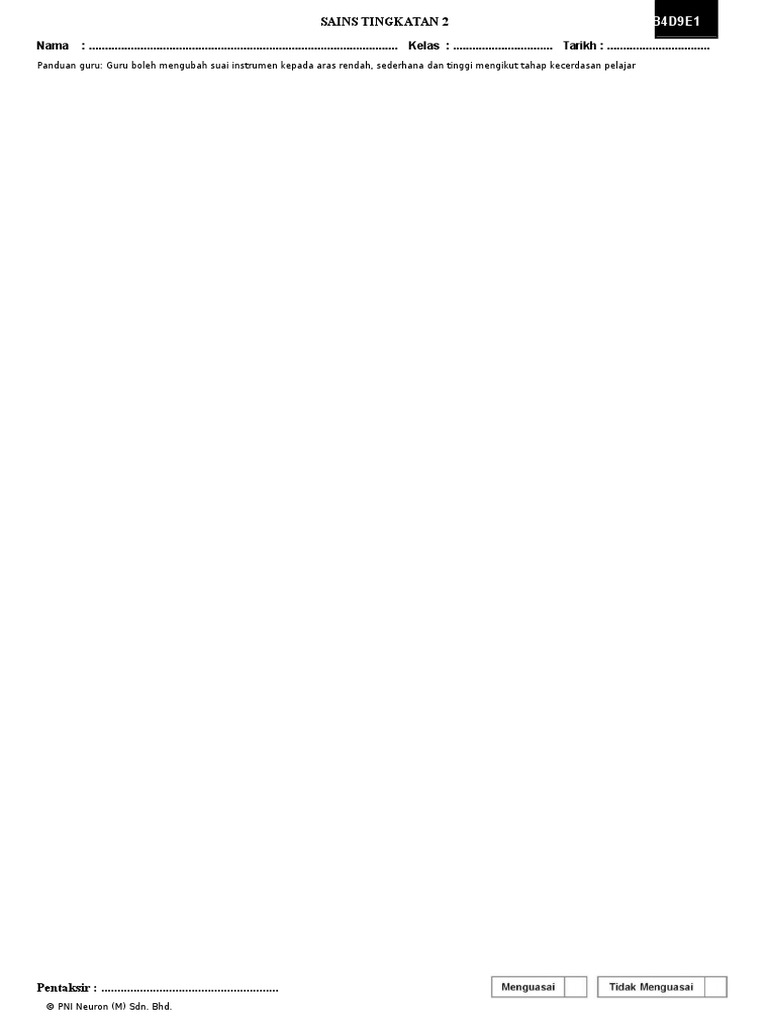 PEKA SAINS F2 Takat Beku Dan Didih | PDF